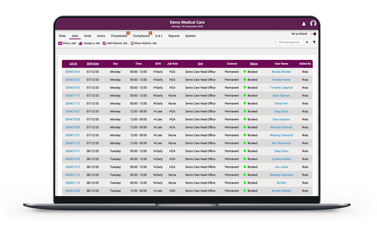 JMS One Workforce Management & HR Software